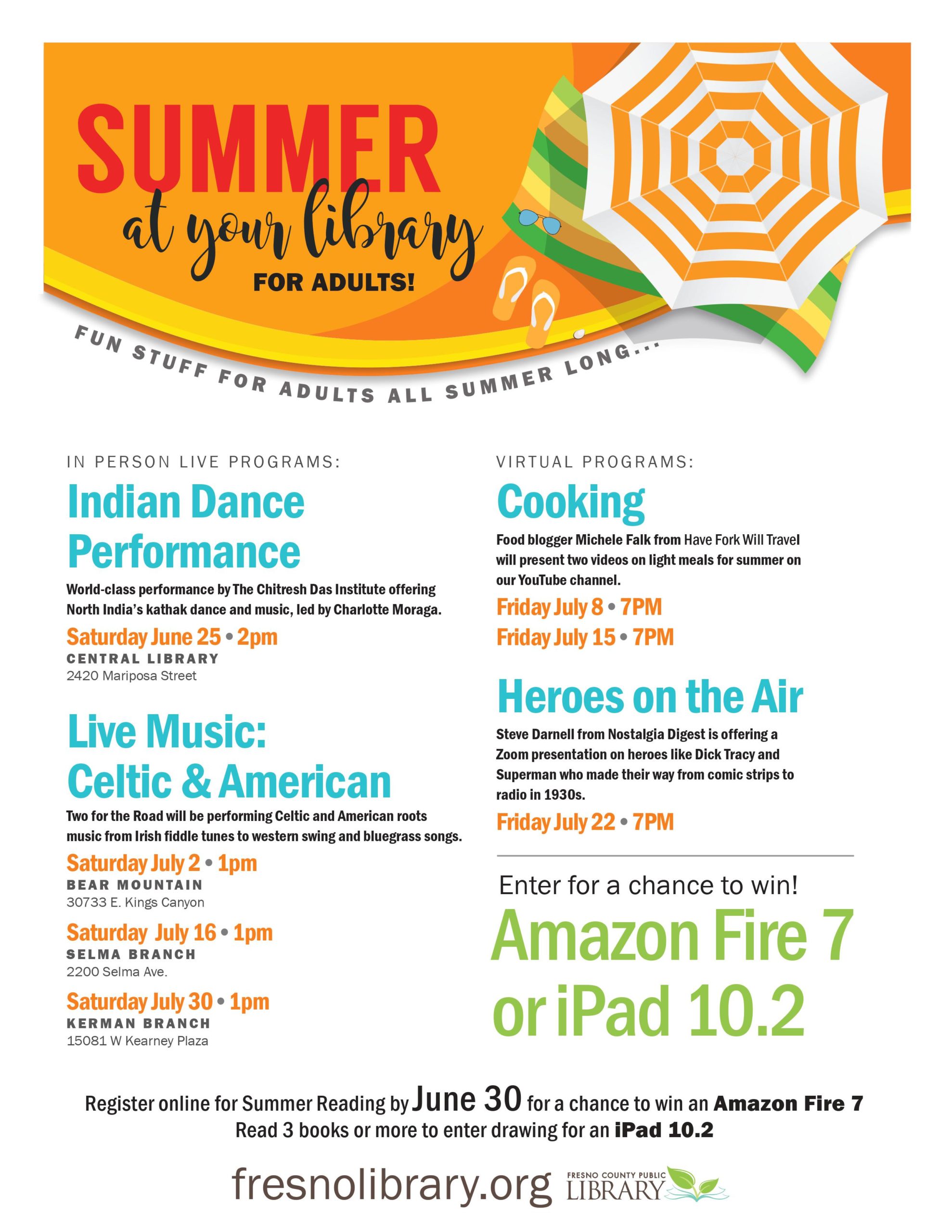 Summer at Your Library Adult Programming - Friends of the Fresno County ...