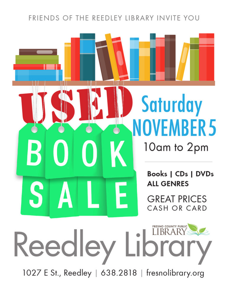Reedley Fall Book Sale - Friends of the Fresno County Public Library